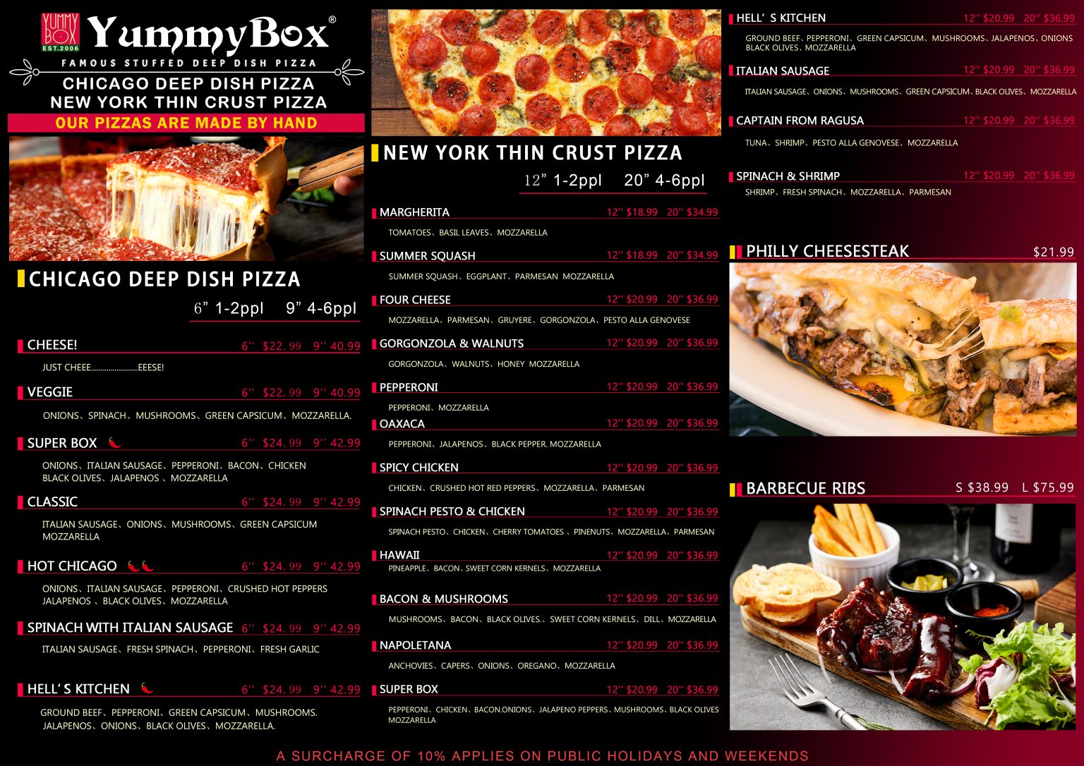 Menu – Yummy Box Restaurant and Bar